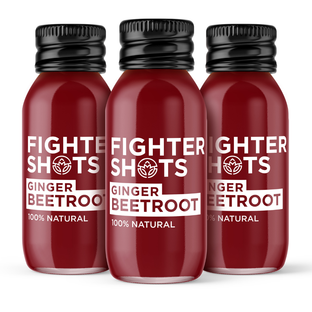 Fighter Shots Vegan Beetroot & Ginger Shot – Boost Energy 12 x 60ml ...