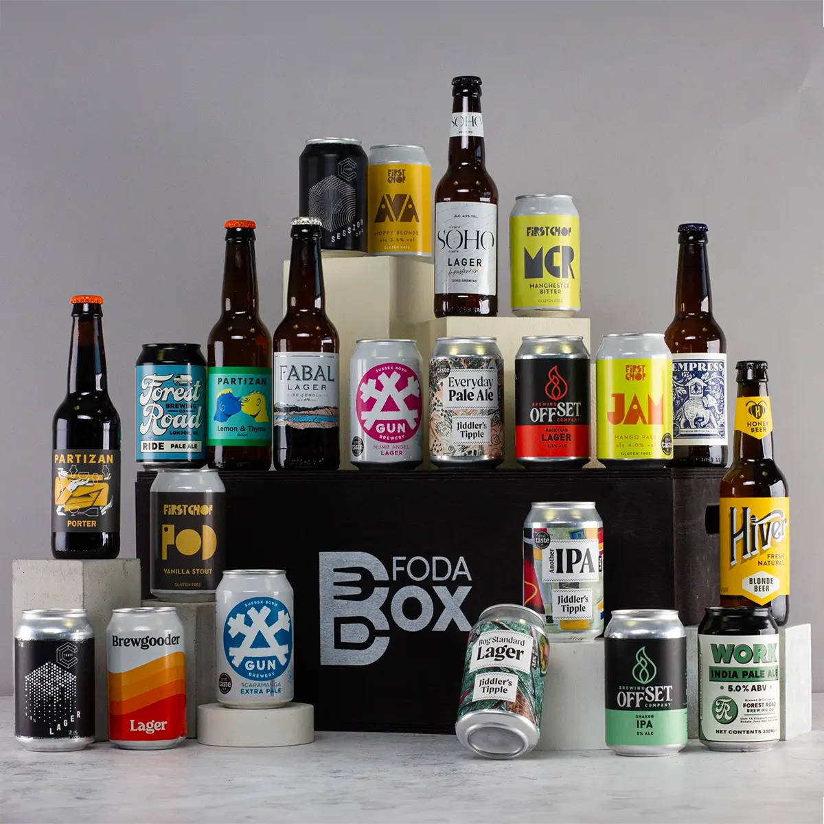 Craft Beer Lovers Gift in Luxury Pine Box | FodaBox Beer Gifts