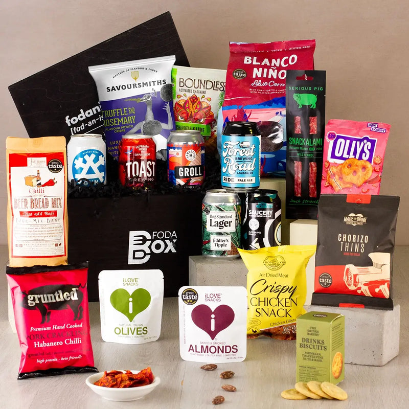 Big Man Box - Beer and Snacks Hamper | FodaBox Beer Gifts