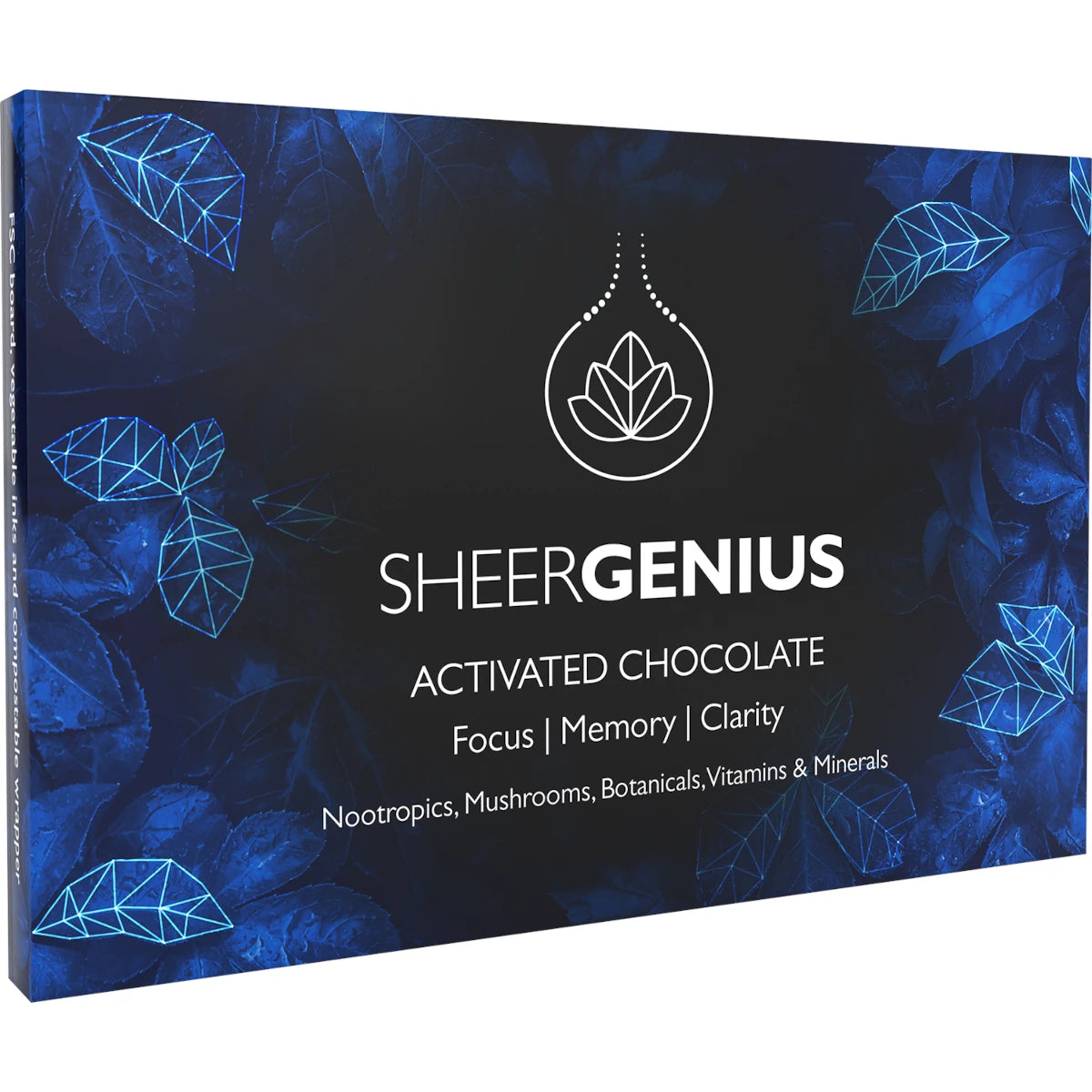 SHEER Genius Nootropic Vegan Chocolate – 50g | FodaBox - FodaBox