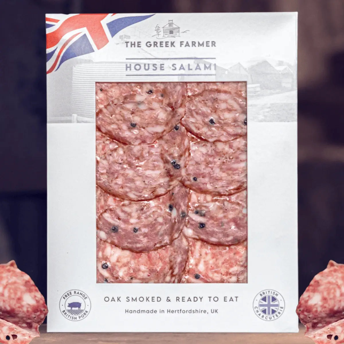 The Greek Farmer House Salami Sliced Pack | FodaBox Grocery - FodaBox