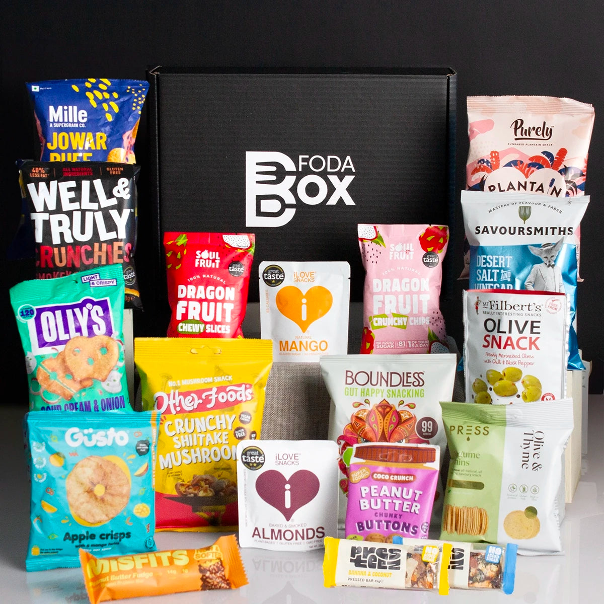 FodaBox Vegan Delights – Premium Vegan Snack Box - FodaBox