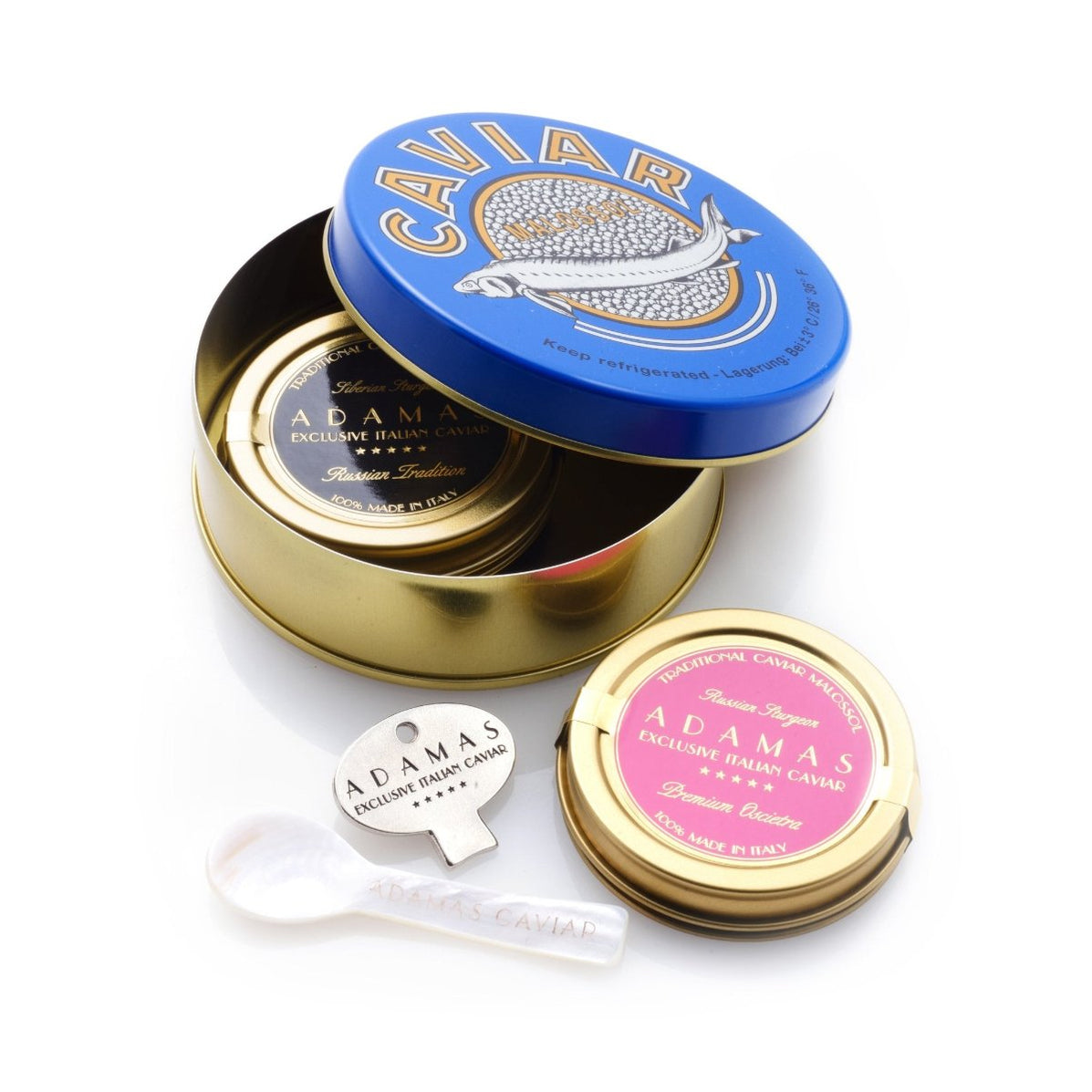 Caviar Starter Kit - Adamas Black & Pink Oscietra - FodaBox