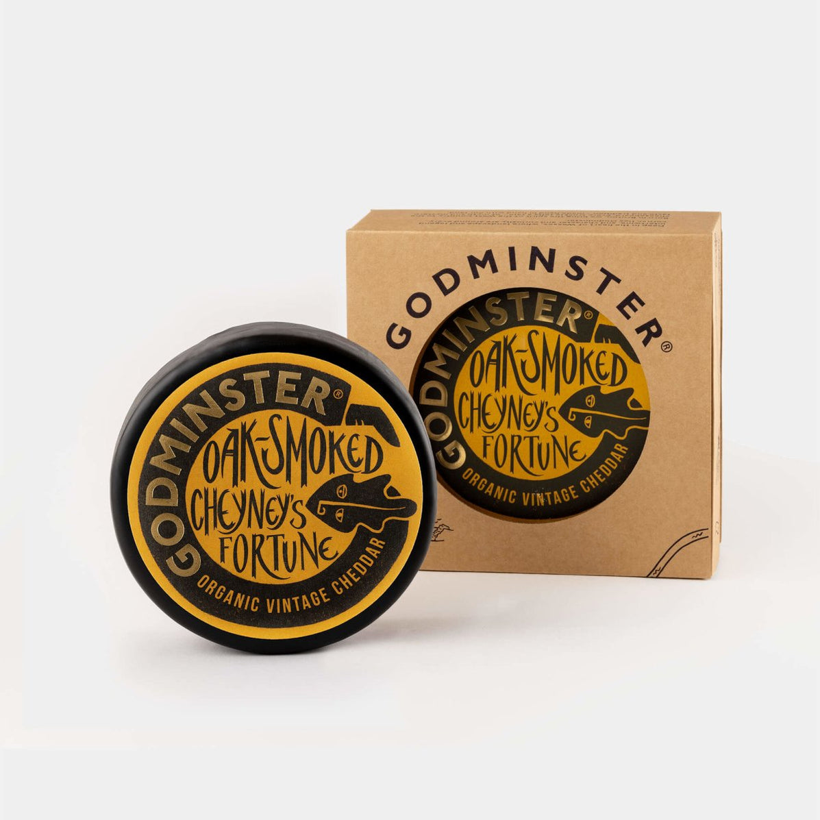 Godminster - Organic Oak Smoked Cheddar Cheese 8 x 200g | FodaBox - FodaBox